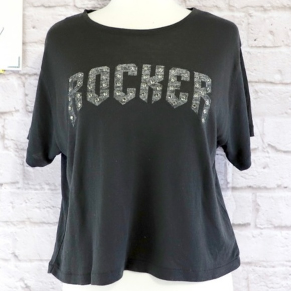 Zara | Tops | Zara Rocker Crop Top Medium | Poshmark